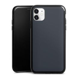 DeinDesign iPhone 11 Handy Silikon H&uuml;lle Case schwarz Handyh&uuml;lle Unicoloured Grey Anthracite
