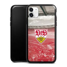 DeinDesign iPhone 11 Handy Silikon H&uuml;lle Case schwarz Handyh&uuml;lle Vfb Stuttgart Stadium Official Licensed Product