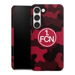 DeinDesign Galaxy S23 Handy Premium Case Smartphone Handyh&uuml;lle Schutzh&uuml;lle matt Logo 1. Fcn 1. Fc N&uuml;rnberg Premium Case