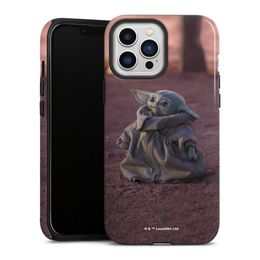 DeinDesign iPhone 13 Pro Max Handy Panzer Handyh&uuml;lle robuste Outdoor H&uuml;lle Schutzh&uuml;lle gl&auml;nzend The Child Star Wars Baby Yoda Tough Case