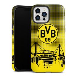 DeinDesign iPhone 13 Pro Max Handy Panzer Handyh&uuml;lle robuste Outdoor H&uuml;lle Schutzh&uuml;lle gl&auml;nzend Bvb Stadium Borussia Dortmund Tough Case