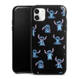 DeinDesign iPhone 11 Handy Silikon H&uuml;lle Case schwarz Handyh&uuml;lle Disney Lilo & Stitch Official Licensed Product