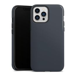 DeinDesign iPhone 13 Pro Max Handy Panzer Handyh&uuml;lle robuste Outdoor H&uuml;lle Schutzh&uuml;lle gl&auml;nzend Anthracite Grey Unicoloured Tough Case