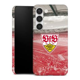 DeinDesign Galaxy S23 Handy Premium Case Smartphone Handyh&uuml;lle Schutzh&uuml;lle matt Stadium Vfb Stuttgart Official Licensed Product Premium Case