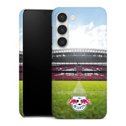 DeinDesign Galaxy S23 Handy Premium Case Smartphone Handyh&uuml;lle Schutzh&uuml;lle matt Stadium Rb Leipzig Official Licensed Product Premium Case
