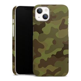 DeinDesign iPhone 13 Handy Premium Case Smartphone Handyh&uuml;lle Schutzh&uuml;lle matt Camouflage Tarnmuster Army Premium Case