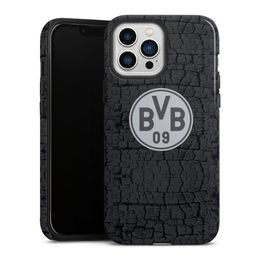 DeinDesign iPhone 13 Pro Max Handy Panzer Handyh&uuml;lle robuste Outdoor H&uuml;lle Schutzh&uuml;lle gl&auml;nzend Jersey Borussia Dortmund Bvb Tough Case