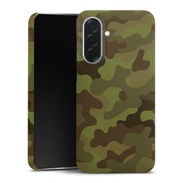 DeinDesign Galaxy A36 5G Handy Premium Case Smartphone Handyh&uuml;lle Schutzh&uuml;lle matt Camouflage Tarnmuster Army Premium Case