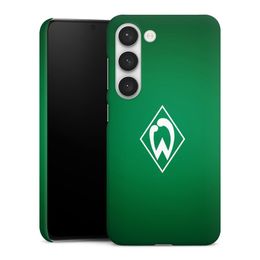 DeinDesign Galaxy S23 Handy Premium Case Smartphone Handyh&uuml;lle Schutzh&uuml;lle matt Merchandise Sv Werder Bremen Logo Premium Case