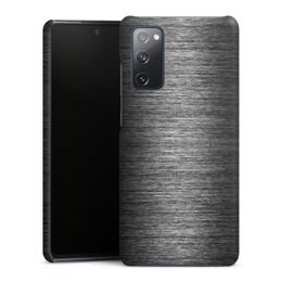 DeinDesign Galaxy S20 FE Handy Premium Case Smartphone Handyh&uuml;lle Schutzh&uuml;lle matt Metal Metallic Look Anthracite Premium Case