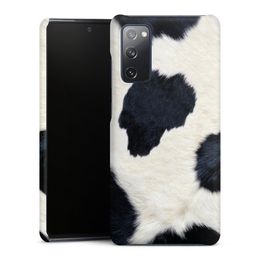 DeinDesign Galaxy S20 FE 5G Handy Premium Case Smartphone Handyh&uuml;lle Schutzh&uuml;lle matt Animal Print Animal Look Cow Skin Premium Case