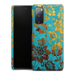 DeinDesign Galaxy S20 FE Handy Premium Case Smartphone Handyh&uuml;lle Schutzh&uuml;lle matt Flowers Ornament Vintage Premium Case