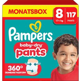 Pampers Baby Pants Baby Dry Gr.8 Extra Large (17+ kg), Monatsbox