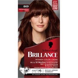 Schwarzkopf Brillance Haarfarbe 869 Kastanienbraun
