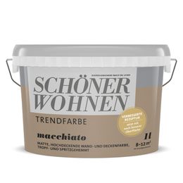 Sch&ouml;ner Wohnen Farbe Sch&ouml;ner Wohnen Farbe Trendfarbe 'Macchiato' kaffeefarben matt 1 l