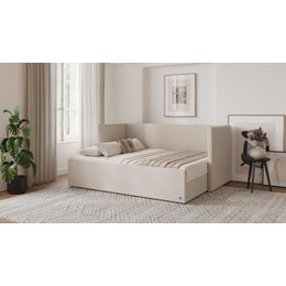 BRUNO Flexibett 160x200 in Beige | Tagesbett inkl. Matratze & Lattenrost