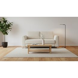 BRUNO Schlafsofa 160cm in Beige | stabiles Massivholz & Boxspringkomfort