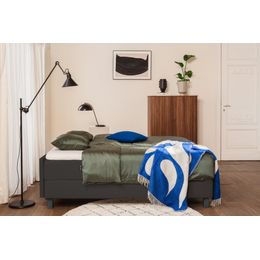 BRUNO Boxspringbett Premium 140x200cm in Schwarz | Matratzen-H&auml;rtegrad: Links H3 / Rechts H3 | mehrfach ausgezeichnet in Design & Qualit&auml;t