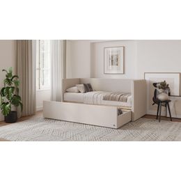 BRUNO Flexibett 80x200 in Beige | Tagesbett inkl. Matratze & Lattenrost