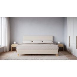 BRUNO Familienbett 240x200cm in Beige | XXL Boxspringbett Premium | mehrfach ausgezeichnet in Design & Qualit&auml;t