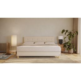 BRUNO Familienbett 240x200cm in Beige | XXL Boxspringbett Premium | mehrfach ausgezeichnet in Design & Qualit&auml;t