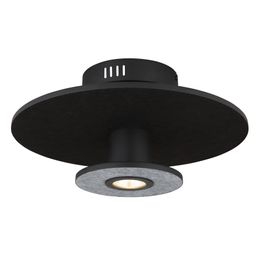 Globo LIGHTING LED Deckenleuchte "CARTER", &Oslash; 38cm H: 18cm, 1 Stk.schwarz, Wohnzimmer, Leuchten, Deckenlampe/3 Stufen bei Lichtschein/Wohnzimmer