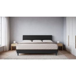 BRUNO Familienbett 240x200cm in Schwarz | XXL Boxspringbett Premium | mehrfach ausgezeichnet in Design & Qualit&auml;t