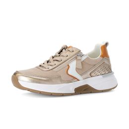 Gabor Damen Sneaker "Sneaker low Rauleder", Gr. 40,5beige, Schuhe