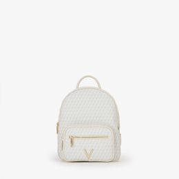 Valentino Handbags VALENTINO BAGS Damen Cityrucksack "QUEEN RE"ecru, multi, Rucks&auml;cke, Damen Freizeitrucksack mit RV-Vordertasche mit zwei F&auml;chern