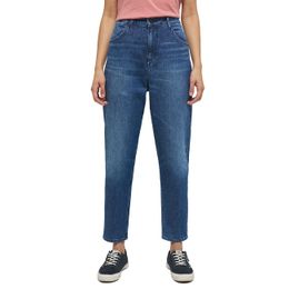 Mustang Damen Tapered-fit-Jeans "Style Charlotte Tapered"dunkelblau, 5000582, Gr. 26, Jeans, 99% Baumwolle, 1% Elasthan, Jeans