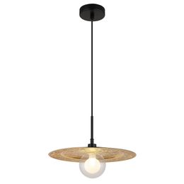 Globo LIGHTING H&auml;ngeleuchte "RIGA", &Oslash; 33cm H: 34cm, 1 Stk.goldfarben, Wohnzimmer, Leuchten, H&auml;ngelampe / Schlafzimmer / K&uuml;che / Esszimmer /