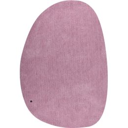 Hochflor-Teppich Tom Tailor HOME, B:80cm H:25mm L:120cm, rosa, Polyester, Teppiche, "Shaggy Teppich Cozy", Uni Farben, auch in Pastell Farben, weich