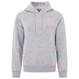 Zwillingsherz Damen Hoodie ""Hearts"", grau, Gr. SM, Sweatware, Obermaterial: 50% Baumwolle, 50% Polyester, Sweatshirts, mit Mini Me Style f&uuml;r M&uuml;tter