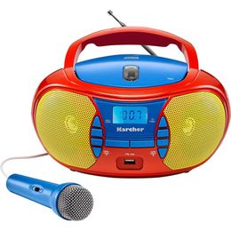 K&auml;rcher KARCHER Boombox "RR 5026", B:24,2cm H:12,6cm T:22,5cm, bunt, Radios, CD-Player, USB Anschluss, Kopfh&ouml;reranschluss, Mikrofon