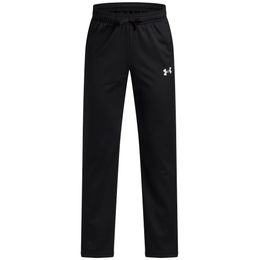 Under Armour M&auml;dchen Sporthose "UA BRAWLER 3.0 TAPERED PANT"schwarz,, wei&szlig;, Gr. XS, Obermaterial: 100% Polyester, Hosen