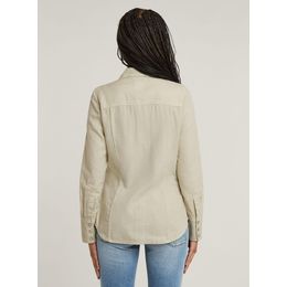 G-Star Raw G-STAR Damen Langarmshirt "Slim Western Hemd", beige, Gr. XS, Obermaterial: 50% Baumwolle, 50% Baumwolle, Shirts
