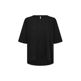soyaconcept Damen Kurzarmhemd "Soya Concept T-shirt SHONAS 2"9999 schwarz, Gr. XS, Obermaterial: 70% Baumwolle, 30% Polyester, Hemden