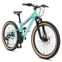 Bikestar Jugendfahrrad, 33cm, 24 Zoll (60,96cm), gr&uuml;n, Fahrr&auml;der
