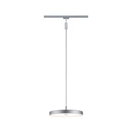 Paulmann Schienensystem-Leuchten "URail Pendel Hildor 850lm 15W 3000K 230V Chrom matt", 1, &Oslash; 31cm H: 158cm, grau, Leuchten, 3-Step-Dimmbar