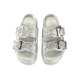 Buffalo Damen Sandale "Buffalo RAYA ARI GLAM", Gr. 41silber, Polyurethan, Schuhe