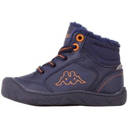 Kappa M&auml;dchen Sneaker, Gr. 25, blau, Kunstfaser, Synthetik, mehrfarbig, Schuhe, - mit praktischem Rei&szlig;verschluss auf der Innenseite
