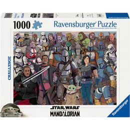 Ravensburger Kinder Puzzle "Challenge, Star Wars Mandalorian", bunt, B:70cm H:50cm, Puzzles, Made in Germany