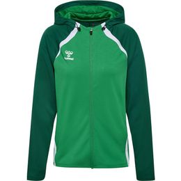 Hummel Athletic Zip-Up Hoodie 'LEAD 2.0' female Green size XS