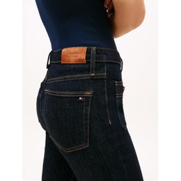 Tommy Hilfiger Damen Bootcut-Jeans "DNM RINSE BOOTCUT RW", blau, Gr. 28, unifarben, Denim/Jeans, Obermaterial: 99% Baumwolle, 1% Elasthan, Jeans