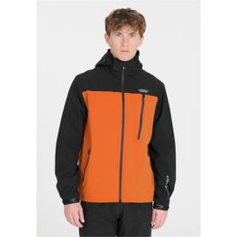 WEATHER REPORT Herren Outdoorjacke "DELTON W-PRO15000", orange, Gr. 4XL, bedruckt, mehrfarbig, 94% Polyester, 6% Elasthan, Jacken, ist atmungsaktiv,