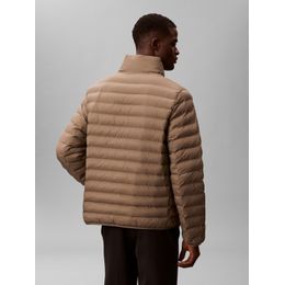Calvin Klein Herren Steppjacke "LS LT WT NYLN CHNNLD", beige, Gr. L, Web, Obermaterial: 100% Polyamid, Jacken, Mit Rundhalsausschnitt