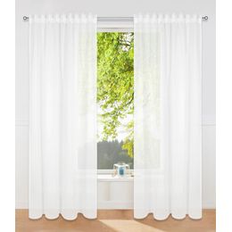 Gardine OTTO HOME, B:140cm H:225cm, beige, Polyester, Gardinen, "Dolly", gewebt, Polyester