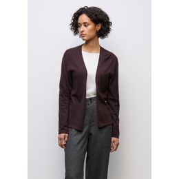 Street One Damen Strickjackejazz berry, Gr. 34, unifarben, Stoff, 51% Viskose, 30% Polyester, 19% Nylon, Strickjacken, aus softem Materialmix