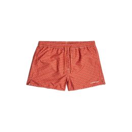 G-Star Raw Badeshorts G-STAR "Carnic 2.0 Allover Badeshorts", Herren, Gr. L, Normalgr&ouml;&szlig;en, rot (lt antic rot chevron), Obermaterial: 100% Polyester, Badehosen Badeshorts