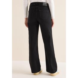 Cecil Damen Slim-fit-Jeans, schwarz, Gr. 36, unifarben, Jeans, 89% Baumwolle, 9% Polyester, 2% Elasthan, Jeans, High Waist